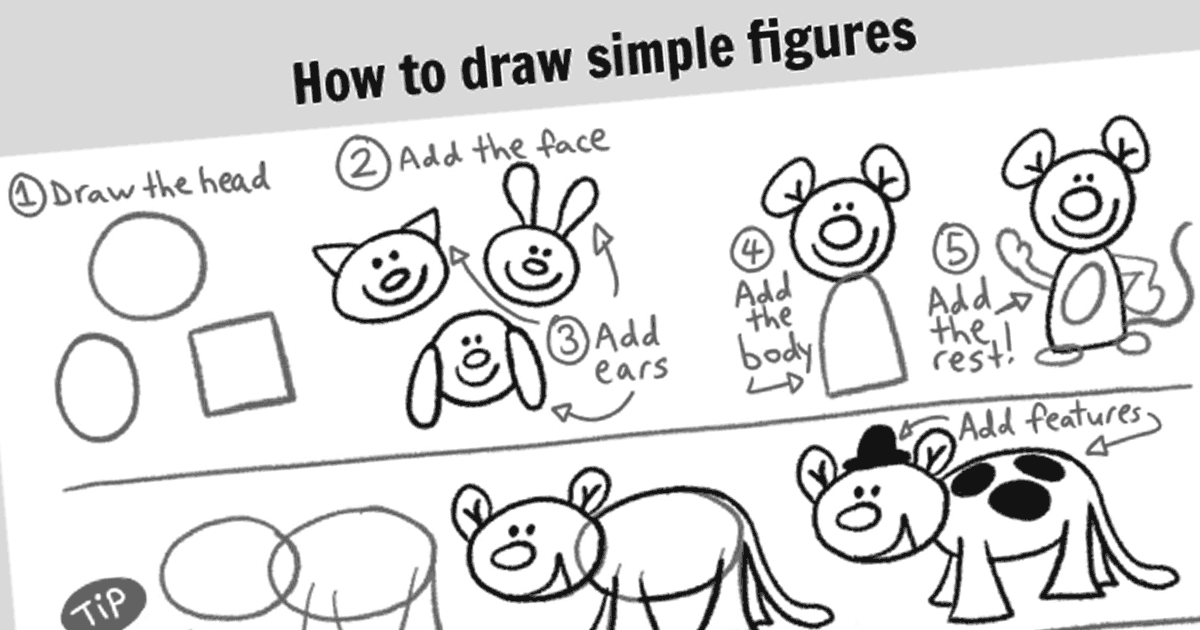 How to draw simple figures - Franky Banky - comics and resources for ...